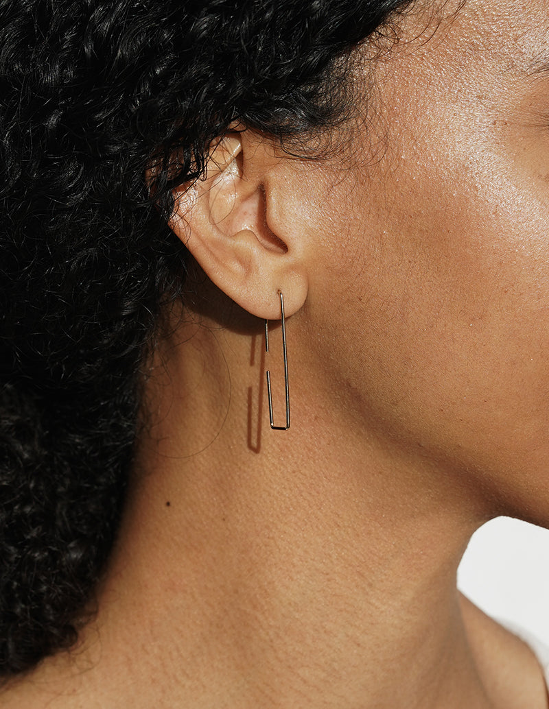 Vise Earrings - Silver – Baleen