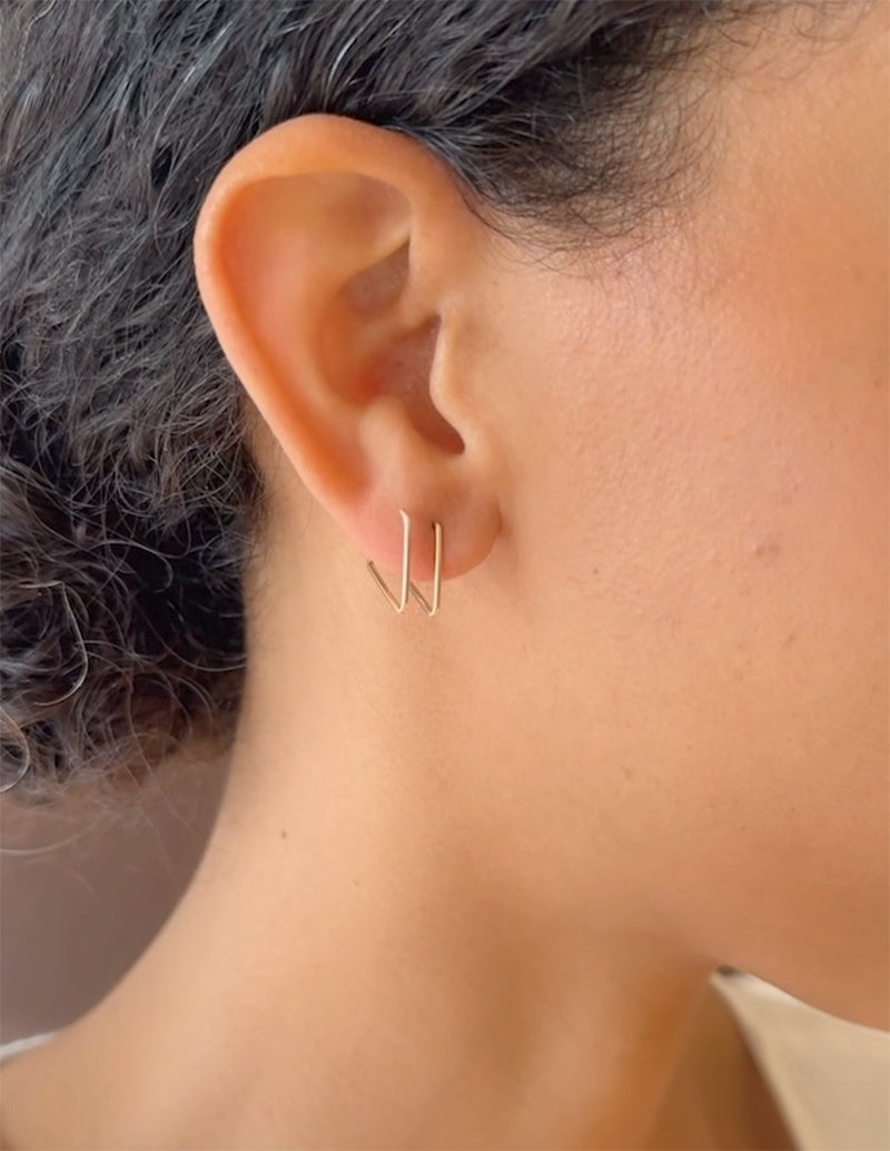 Triangle Nautilus Hoops – Baleen