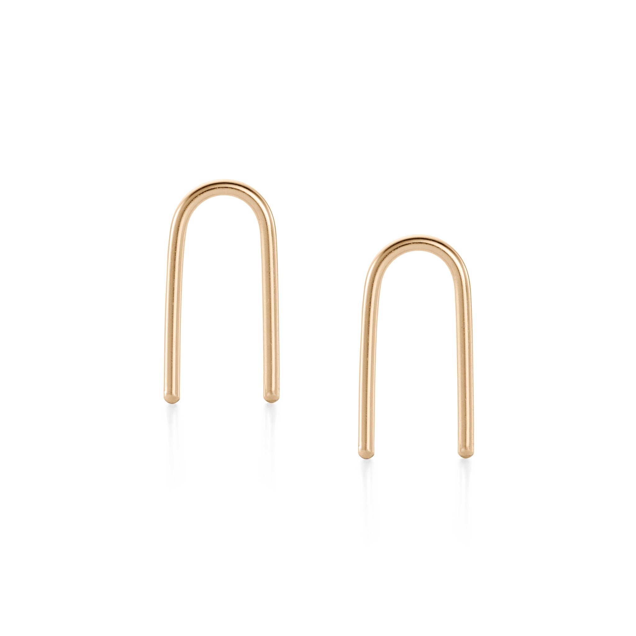 U-Shaped Earrings - Gold – Baleen